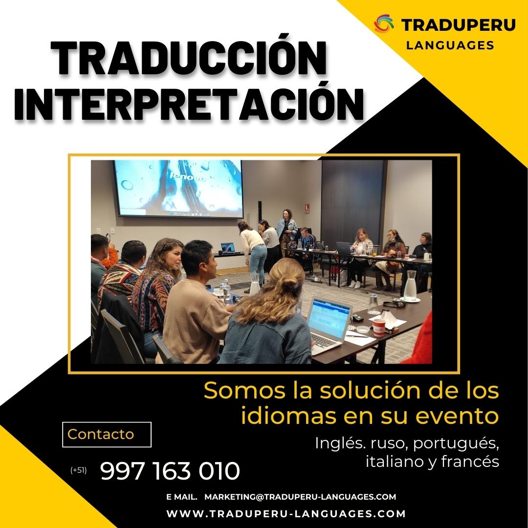 traduperu-languages / traducción en LIMA | ConnectAmericas