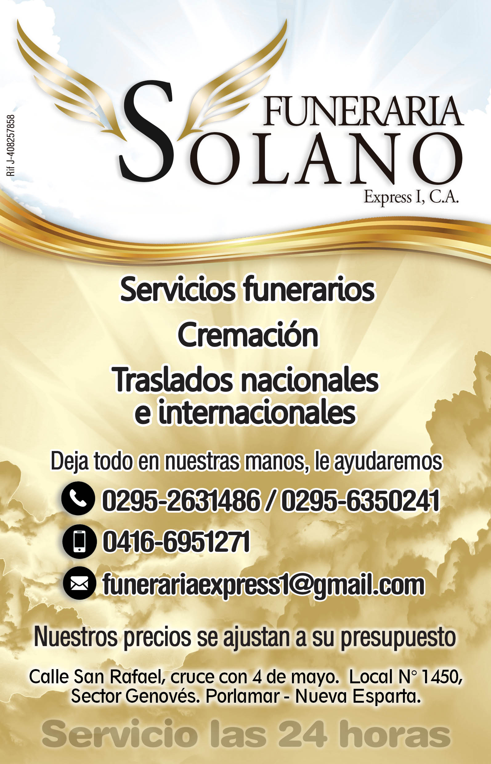 FUNERARIA SOLANO EXPRESS 1, C.A. | ConnectAmericas